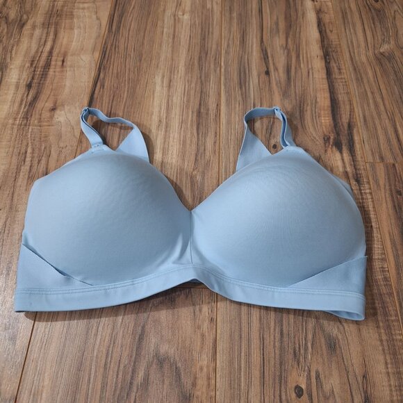 Warner's | Intimates & Sleepwear | Warners Blue Wireless Bra Size Xl ...